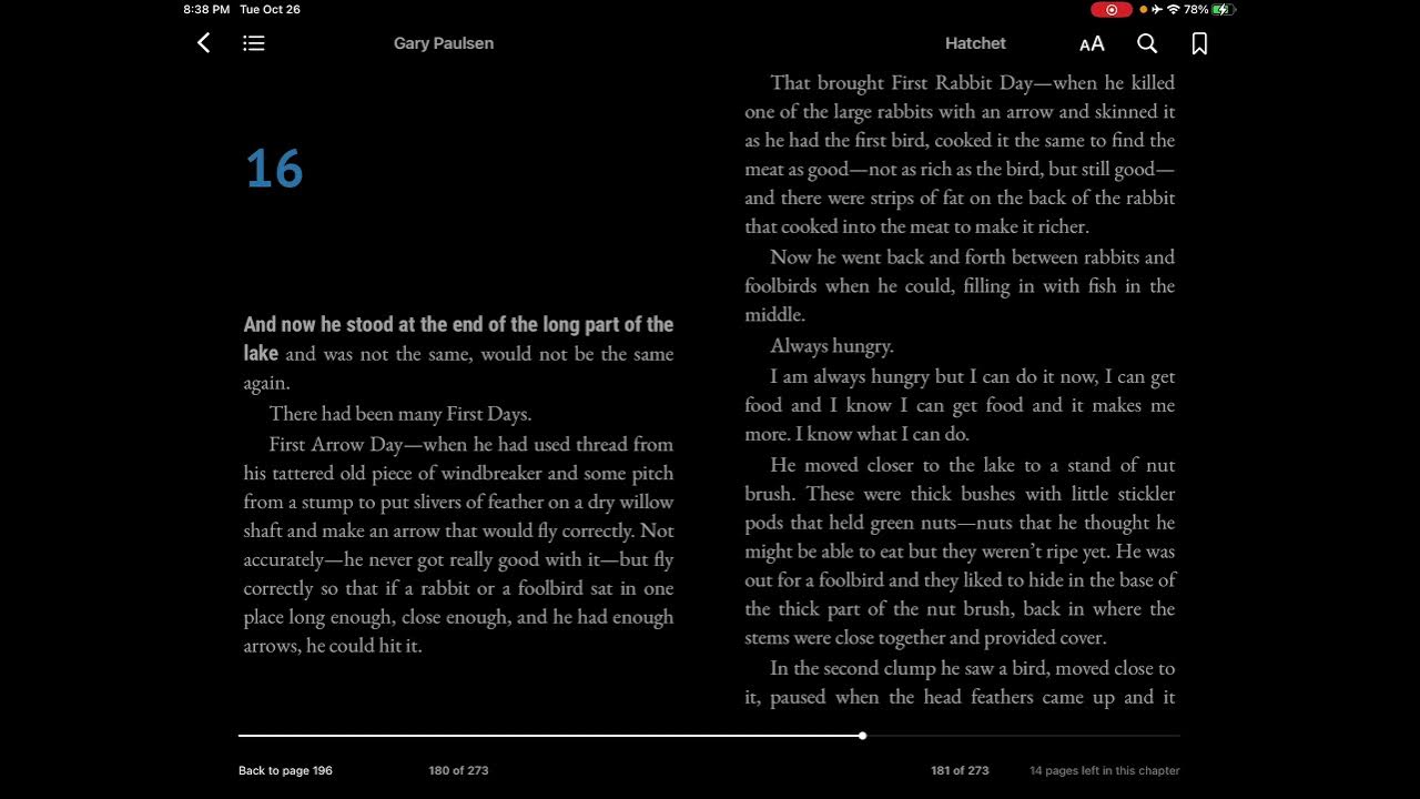 Hatchet - Chapter 16 - YouTube