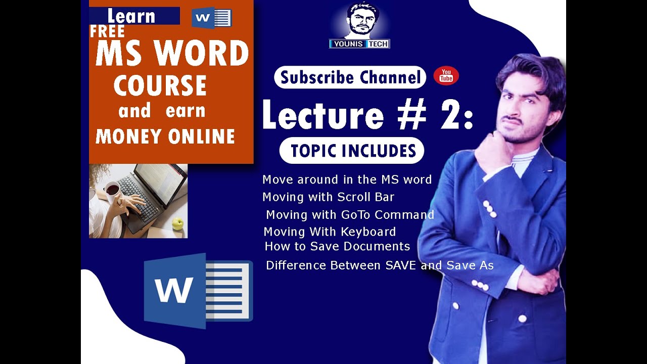 Lecture 2 MS word Free course and Earn Online money || MS word Lecture ...