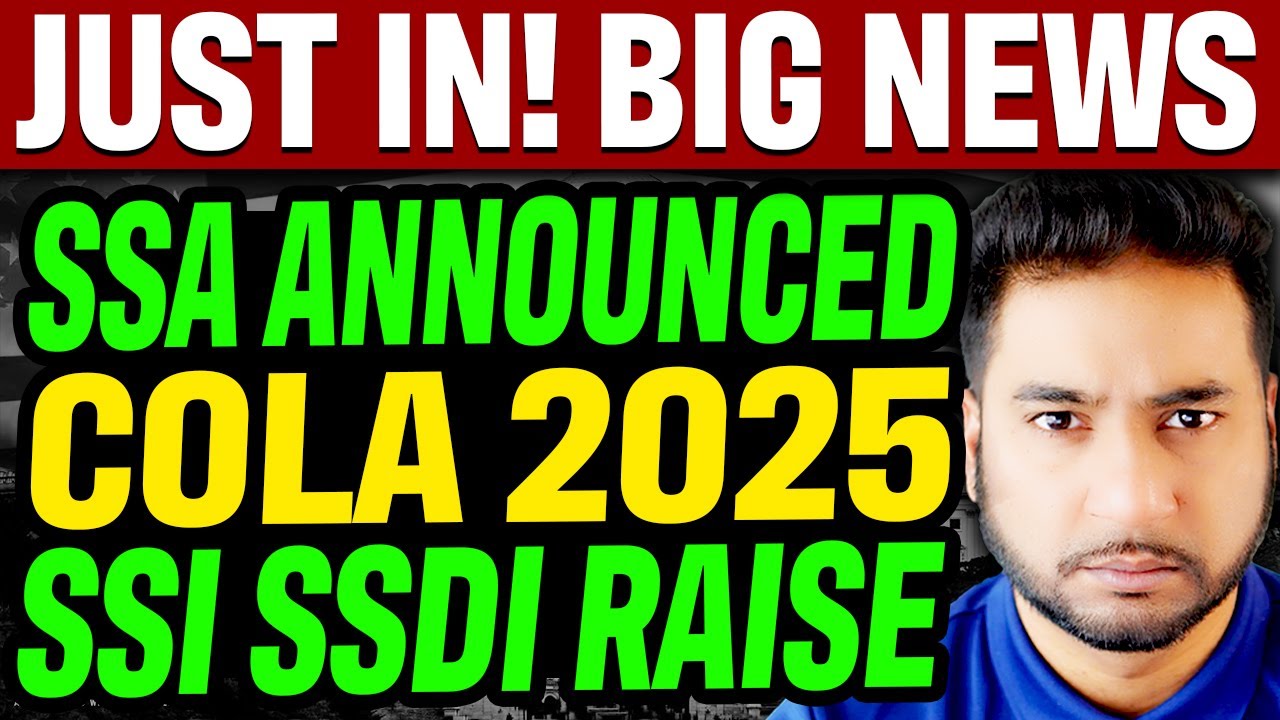 BREAKING NEWS! SSA Announced INCREASE For Social Security | COLA 2025 ...