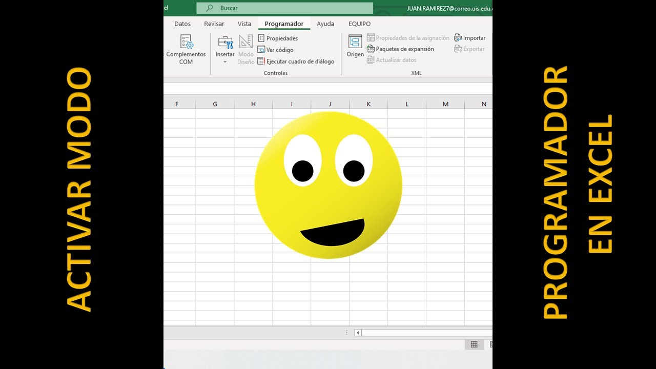 Como ACTIVAR MODO PROGRAMADOR o DESARROLLADOR en EXCEL - sin ...