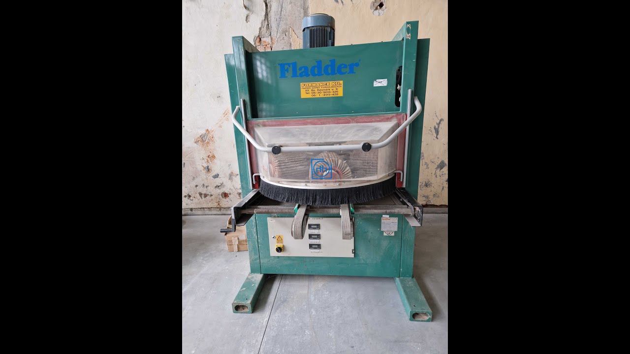 QUICKWOOD FLADDER AUT 300/1000 brushing sanding machine - YouTube