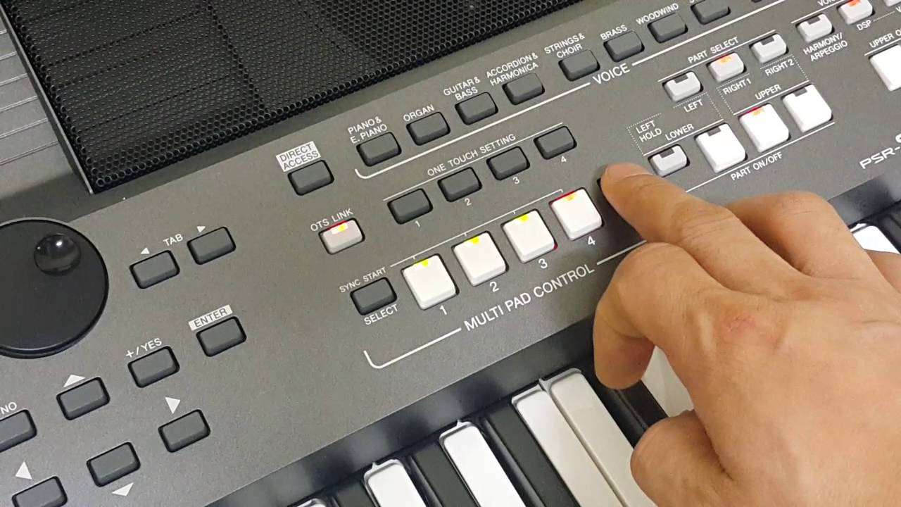 Yamaha PSR S670 멀티패드기능 - YouTube