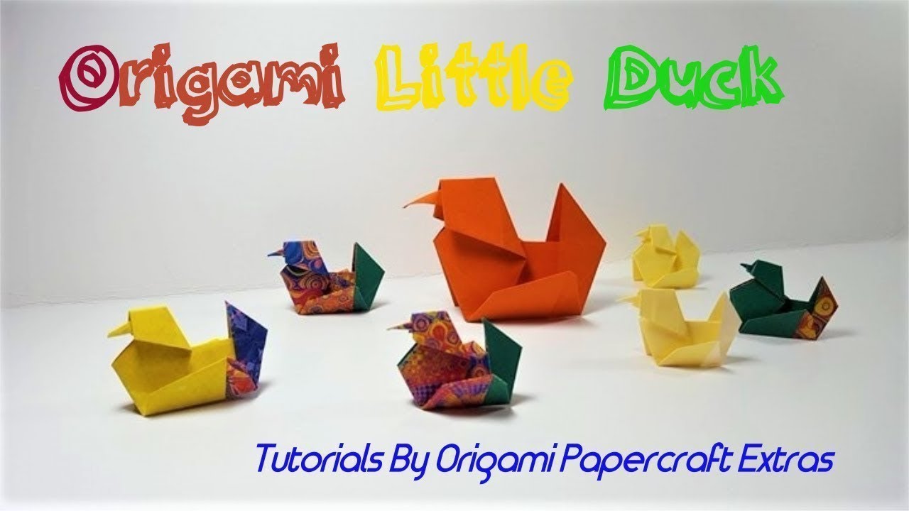 Origami Baby Duck -Tutorials By Origami paperCraft - YouTube