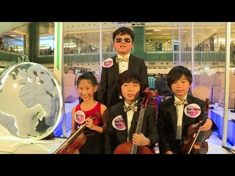 Child string quartet debuts in Hong Kong - YouTube