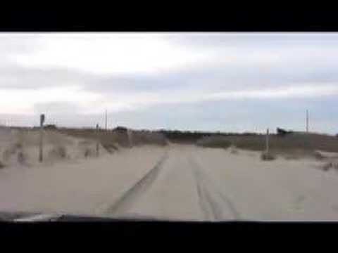 NC Outer Banks beach driving exiting ramp 30, hwy 12 - YouTube