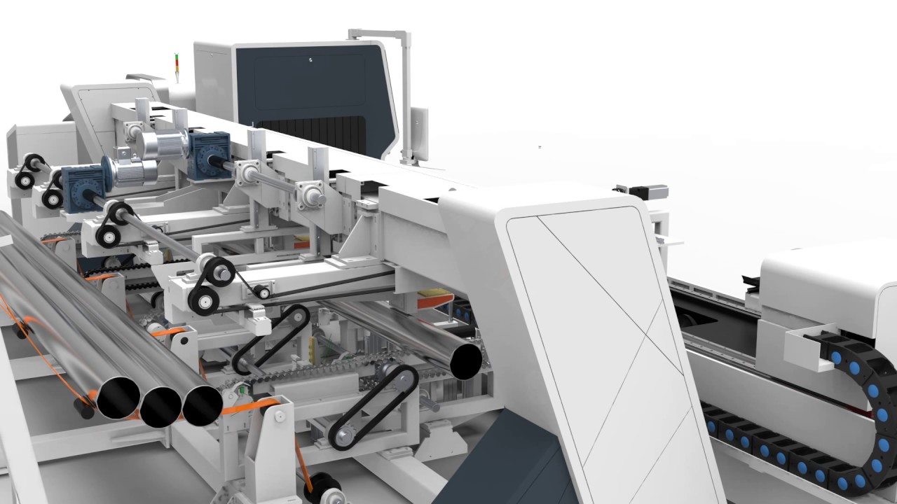 T series automatic loading and unloading tube cutting laser machine ...