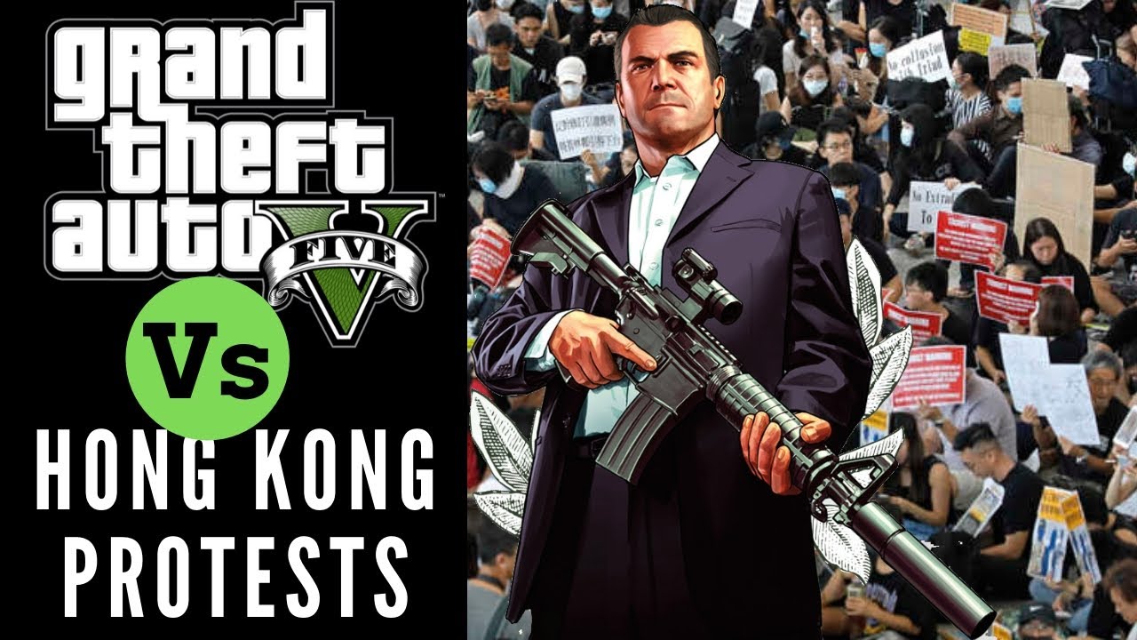 Grand Theft Auto (V) Vs. Hong Kong Protests - YouTube