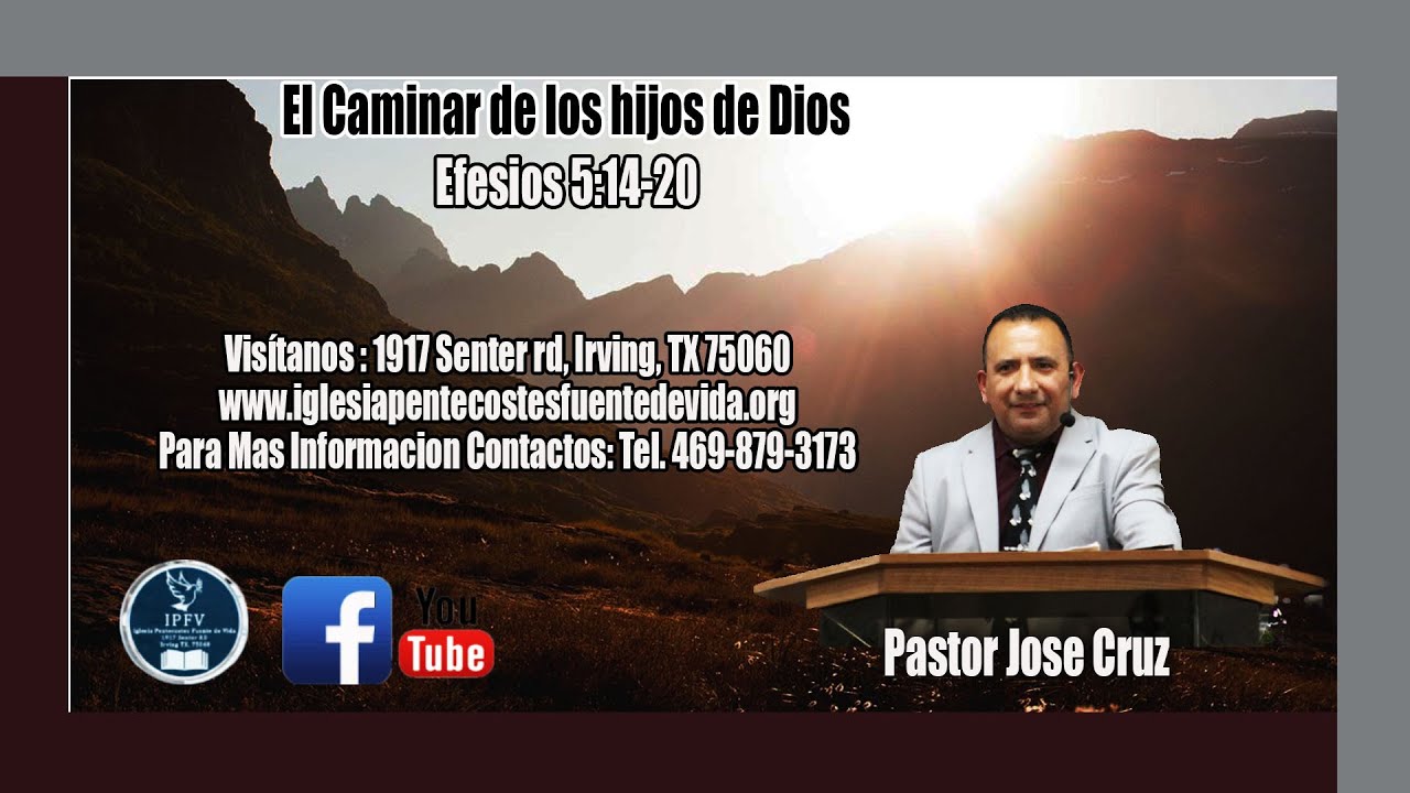 El Caminar de los hijos de Dios - Pastor Jose Cruz.. - YouTube