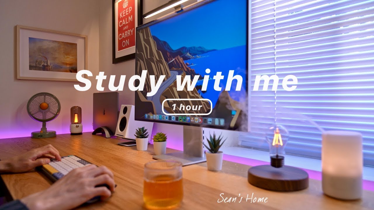 1-Hour Study with Me | Pomodoro Timer, Lofi Relaxing Music | Day 100 ...