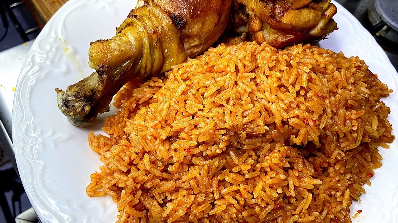 Ghana Party Jollof Rice with Grilled Chicken - a delicious and easy ...