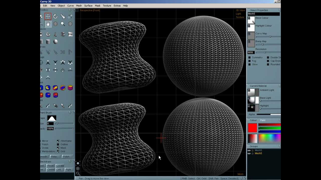 Mesh Edits in Curvy 3D 3.0 - YouTube
