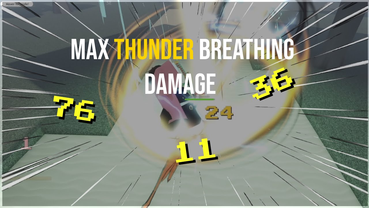 MAX THUNDER BREATHING DAMAGE [Project Slayers] - YouTube