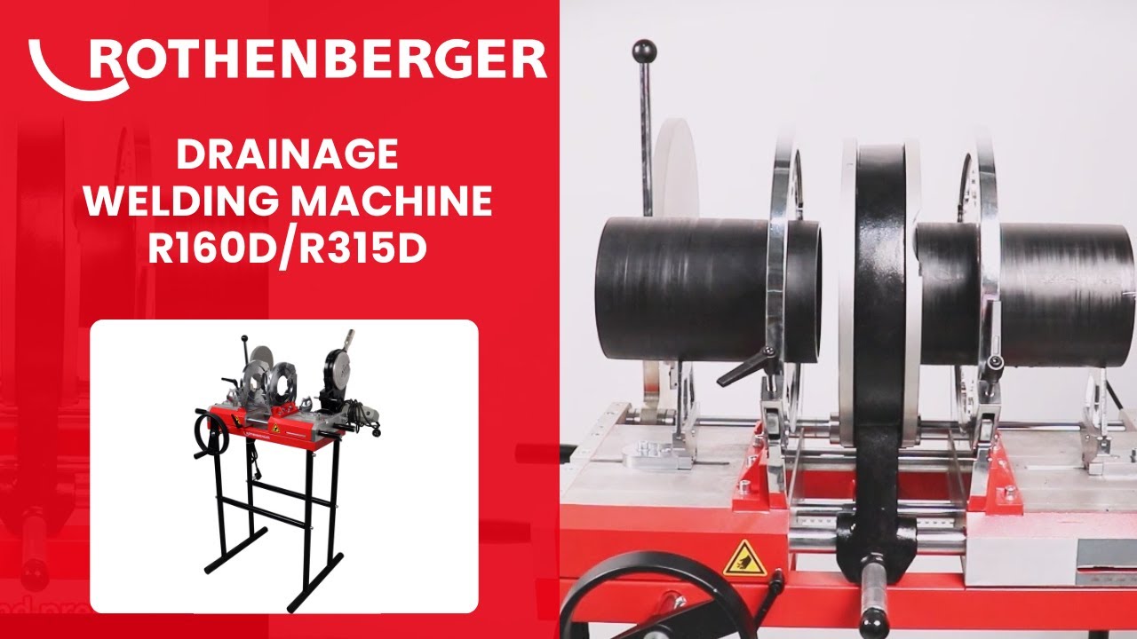 R160D/R315D Drainage welding machine - YouTube