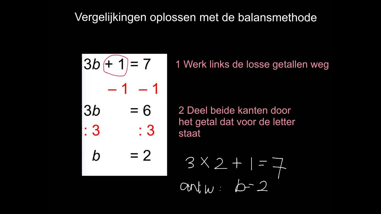 2KGT vergelijking oplossen met balansmethode - YouTube