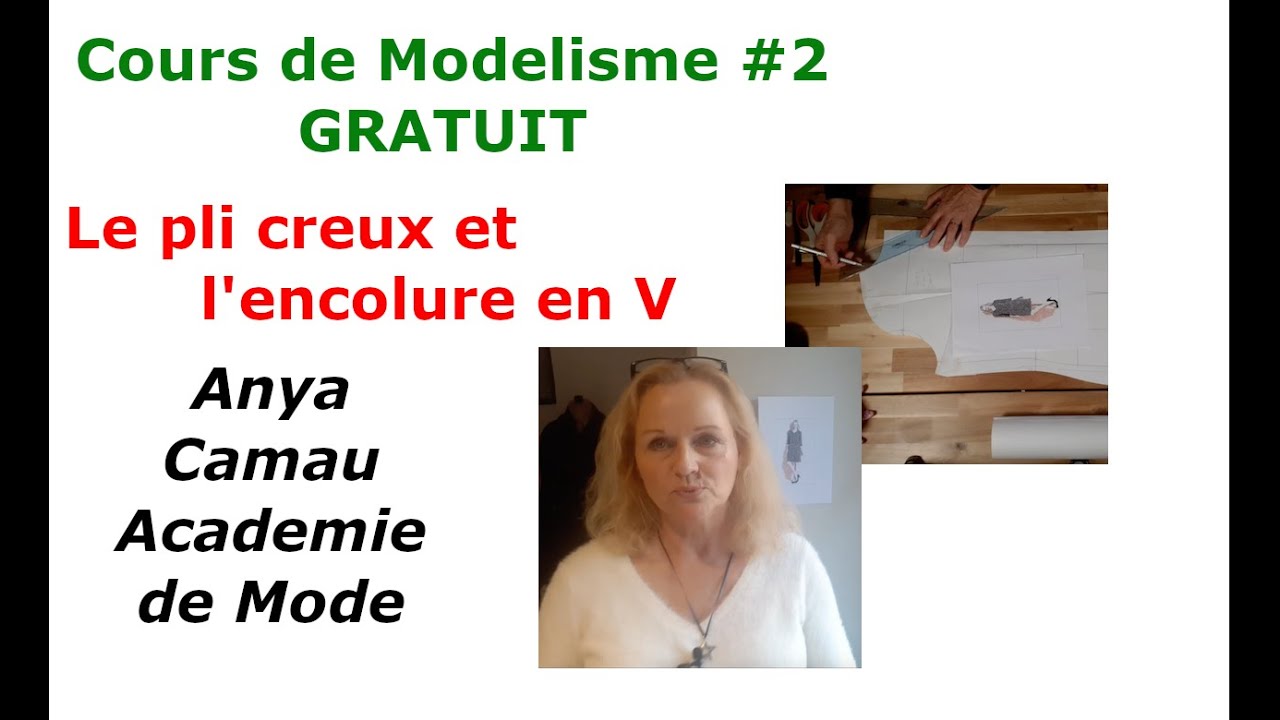 Le pli creux et l'encolure en V, une leçon du cours gratuit de ...