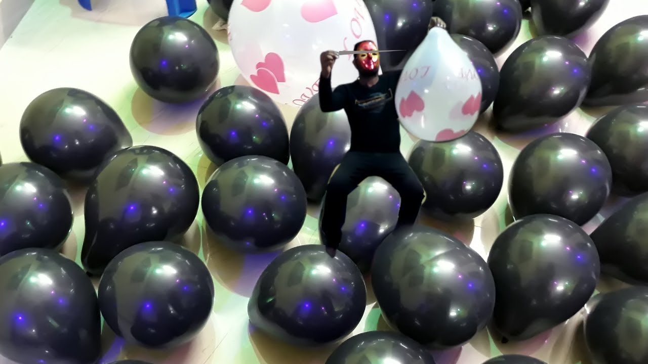 MEGA HUGE BALLOON POP 100 Balloons| - YouTube