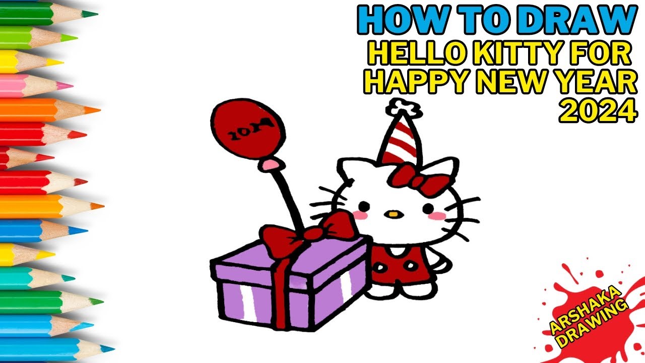 Happy New Year Hello Kitty 2024