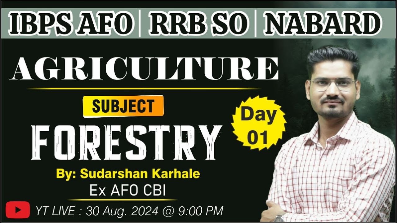 BASIC CONCEPT SERIES OF AGRICULTURE | FORESTRY - 1 | By Sudarshan Karhale Sir - YouTube