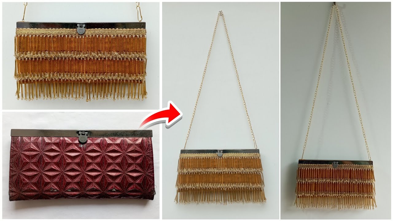 DIY Clutch Purse Making at Home | How to Make Clutch Purse From Old ...