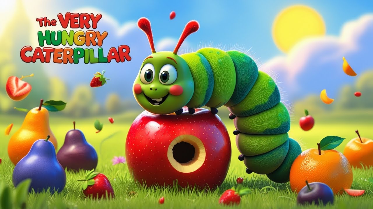 The very hungry caterpillar l caterpillar 🐛 butterfly 🦋 nursery rhymes ...