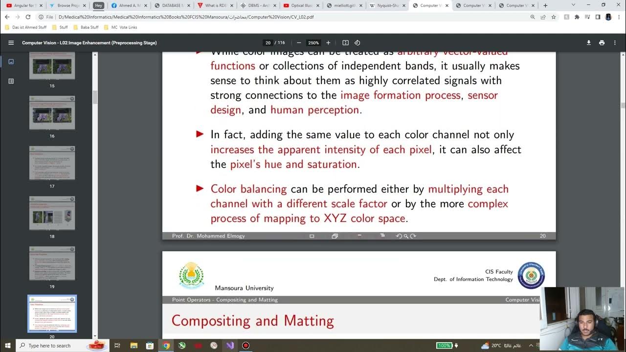 2- Lecture 2 - Image Enhancement (Preprocssing) - Medical Informatics & Information Technology ...