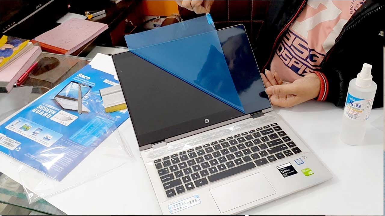 Laptop Screen Protector installation without bubble for Hp, Dell or ...