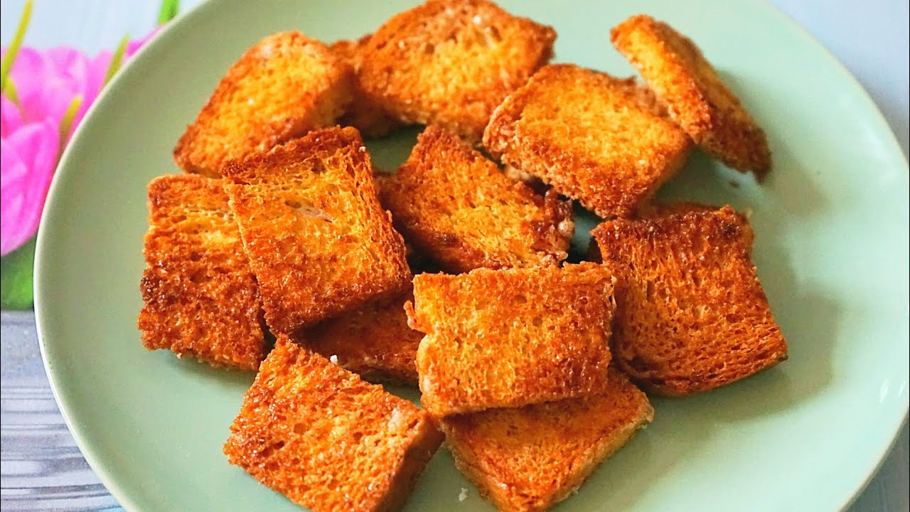 Sweet Toast Biscuit Recipe | Leftover Bread Toast Biscuit Recipe - YouTube