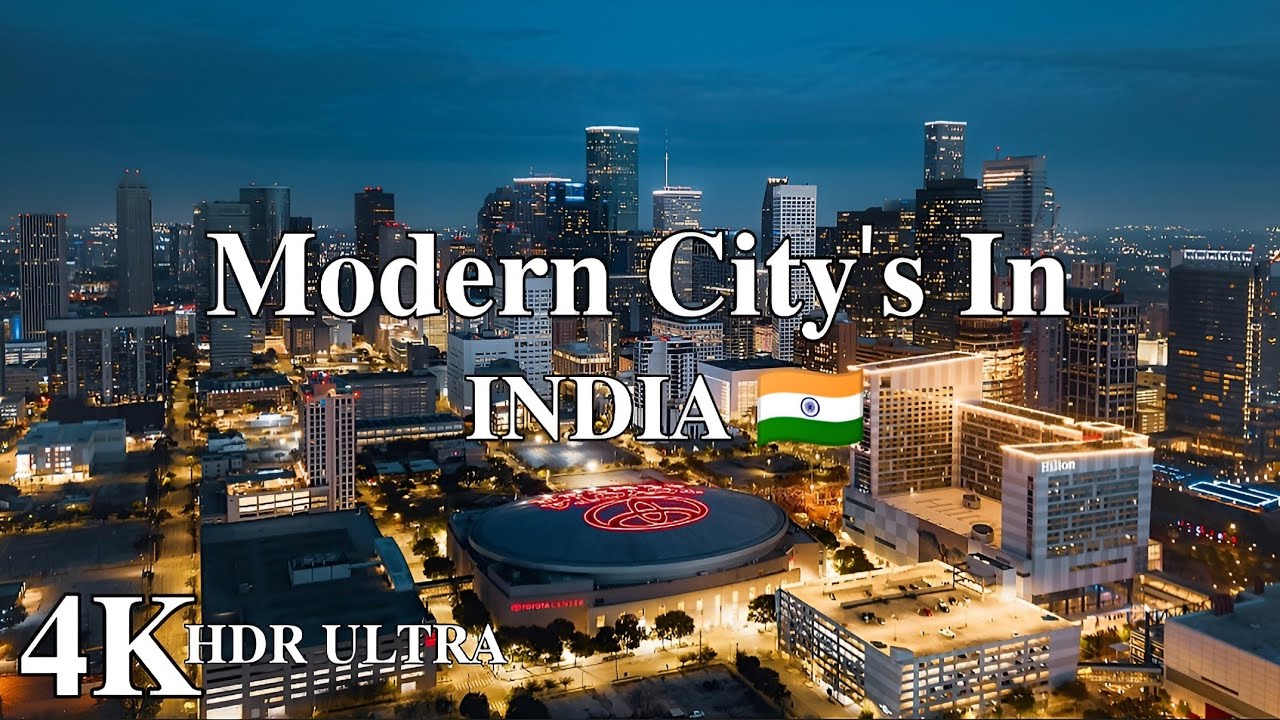 INDIA 🇮🇳 4K Drone View | India Modern City's/Unbelievable/ Relaxation ...
