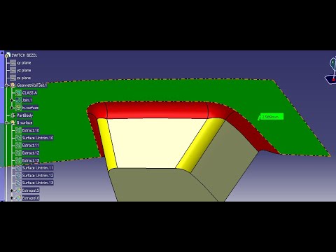 How to create B surface and apply fillet Practically in Catia V5 - YouTube