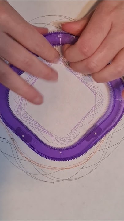 Pen multi layered spirograph with relaxing AMSR music custom layer gear #art #spirograph #amsr ...