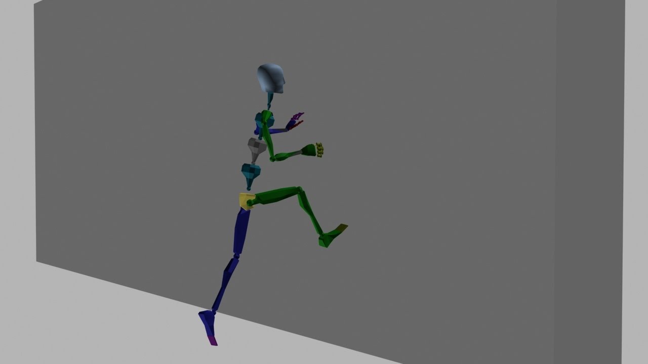 Game Animation - Locomotion Human Climb Wall Hang ( 3ds Max and Maya ...