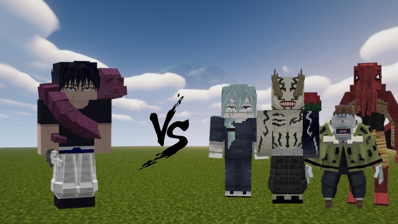 Toji Fushiguro VS All cursed spirid / minecraft jujutsu kaisen! - YouTube