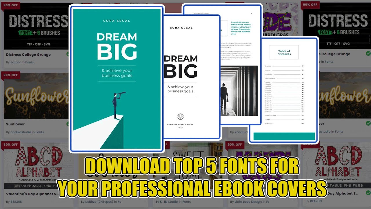 Download Top 5 Fonts For Your Professional Ebook Covers *With Link ...