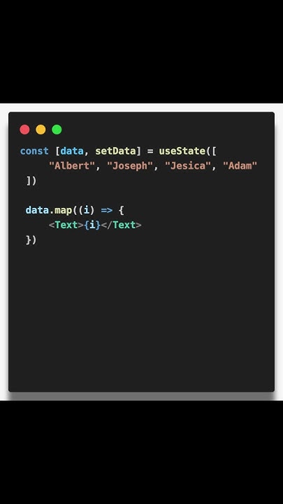 React Array Map Function React Reactnative Reacthooks Youtube