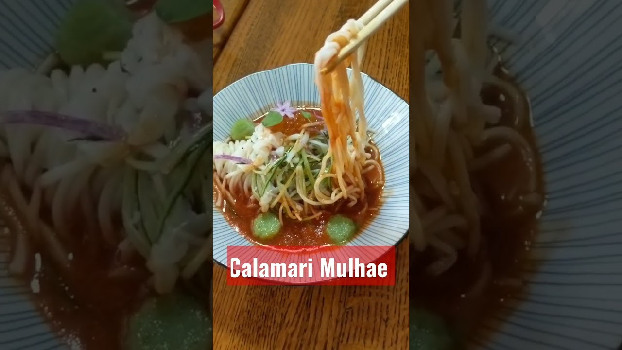 This is another hit! "Calamari Mulhae" Korean noodle on September menu ...