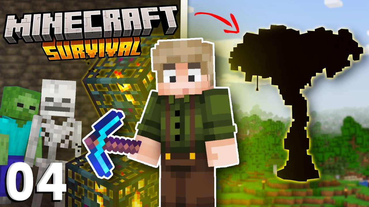 Insane XP & My First CUSTOM TREE! | Let's Play Minecraft: Episode 4 ...