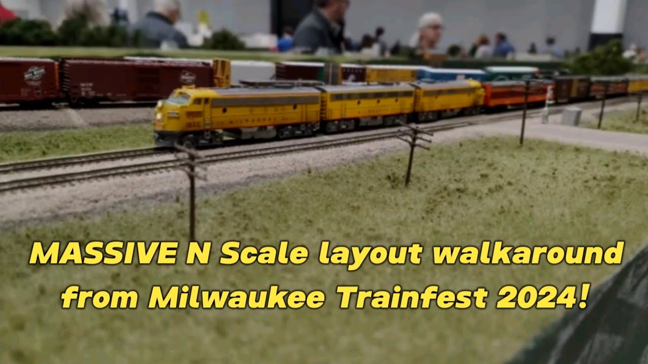 MASSIVE N Scale layout walkaround! | Milwaukee Trainfest 2024 - YouTube