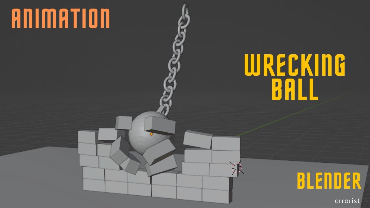 Wrecking Ball - Animation - Rigid Body Physics - Blender - YouTube