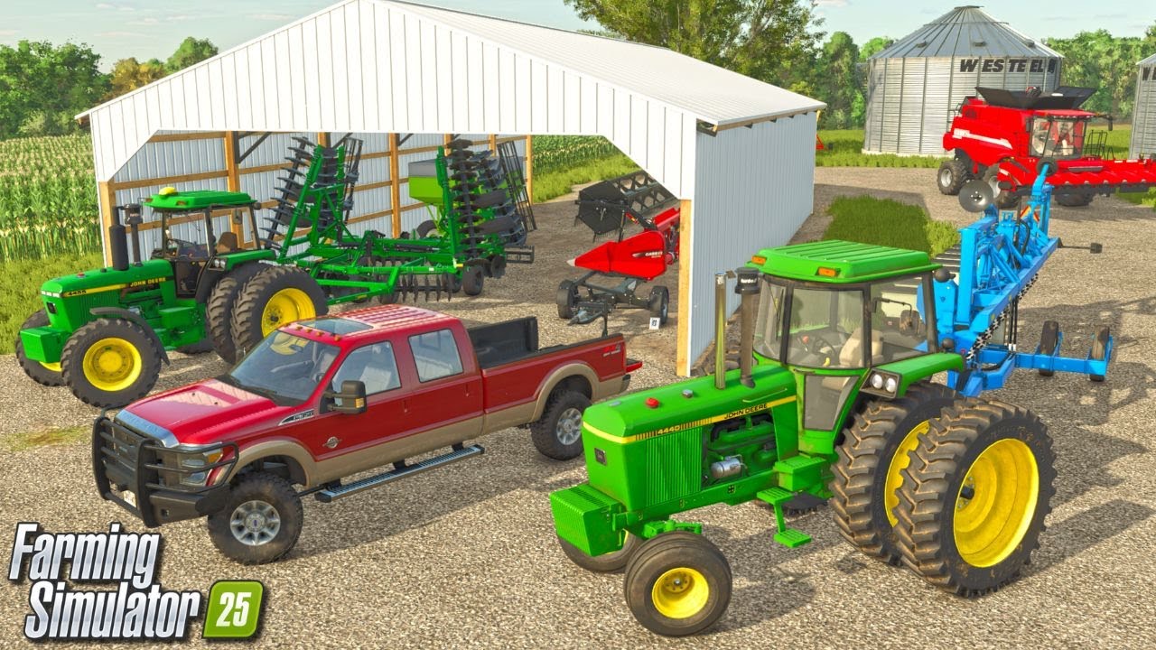 BUILDING A SMALL AMERICAN FARM FROM NOTHING IN FARMING SIMULATOR 25 ...