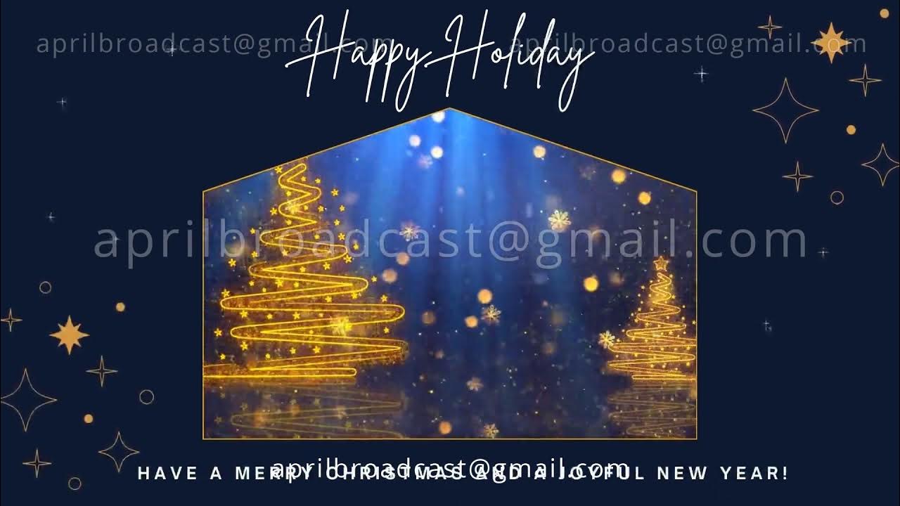 Happy Holidays TV Studio Set 44-Virtual Green Screen Background Loop ...
