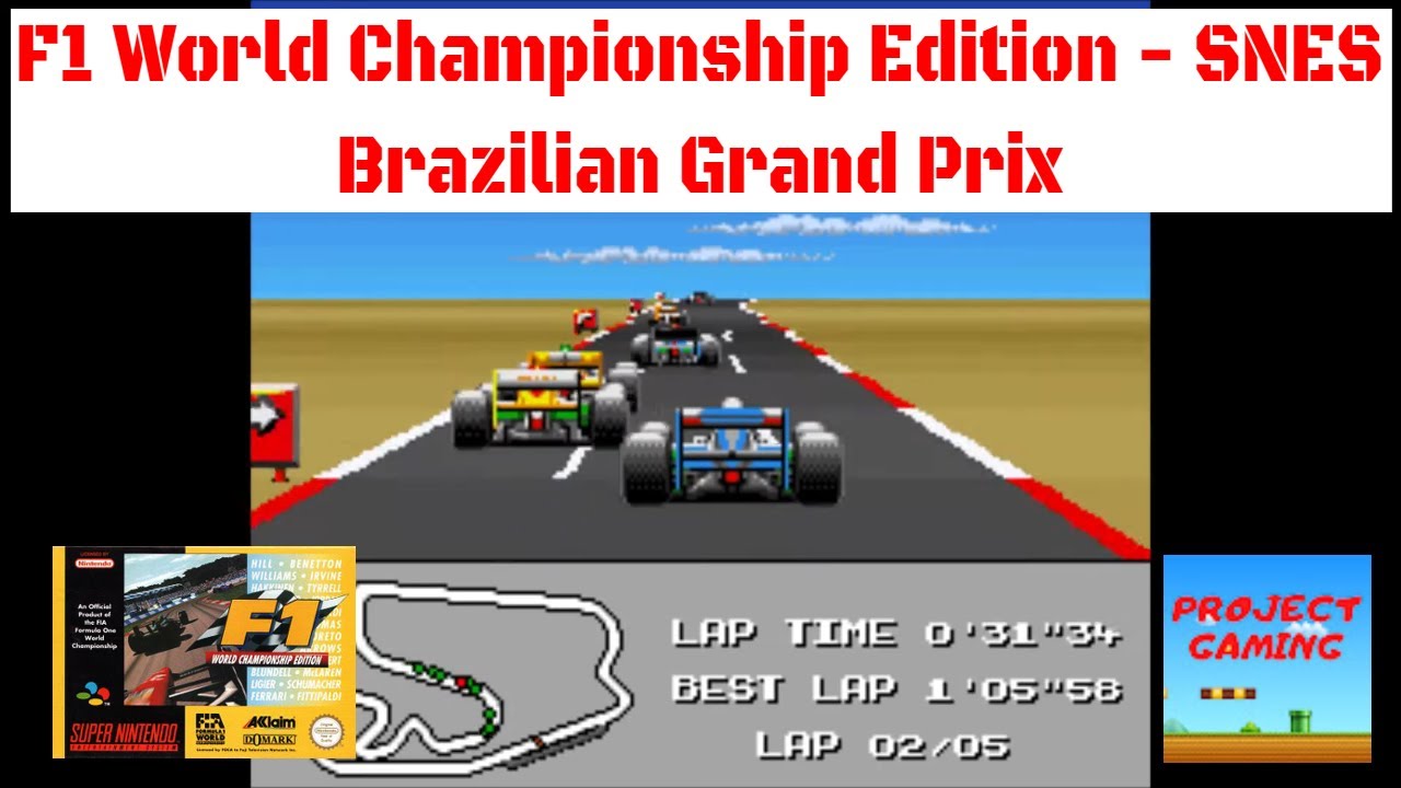 F1 World Championship Edition | SNES | Brazilian GP - YouTube