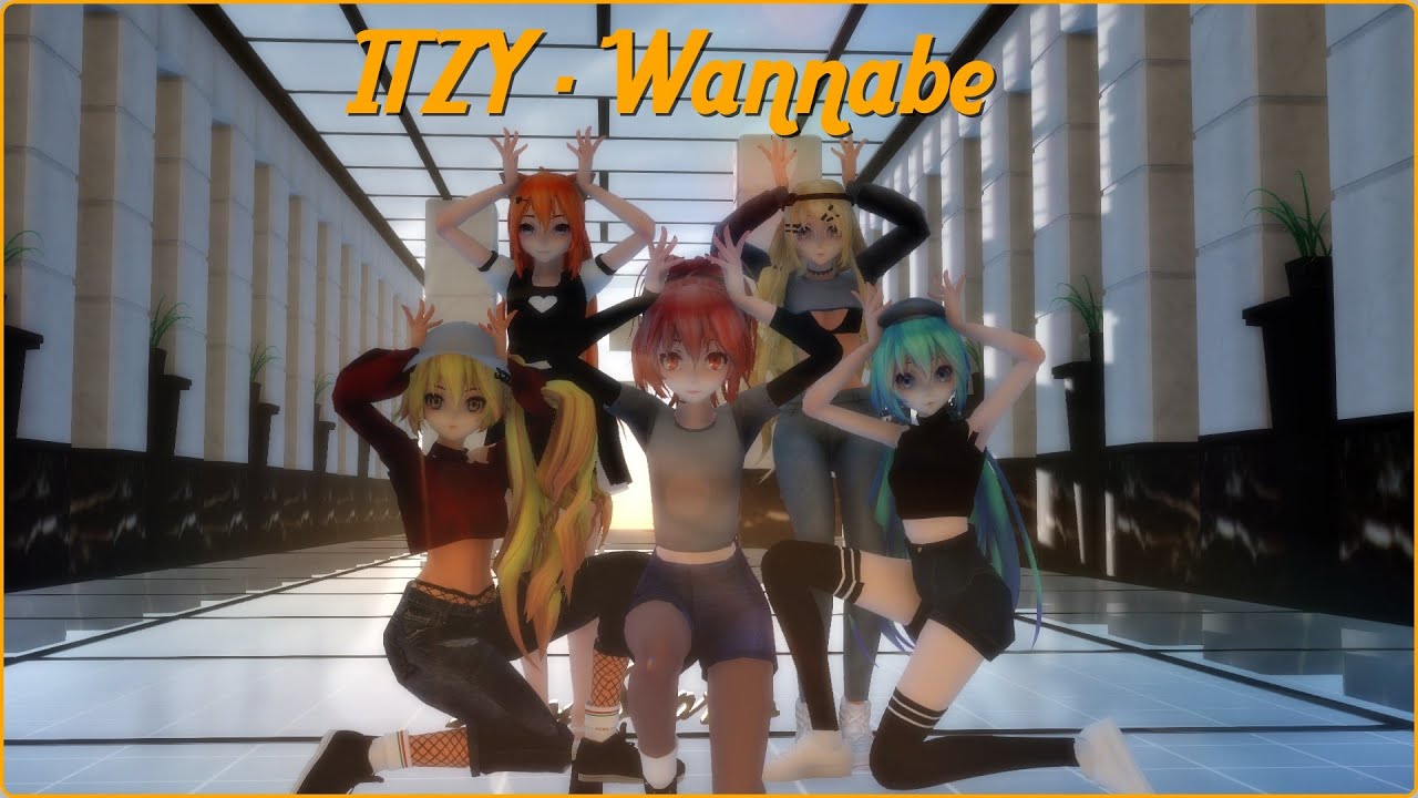 [MMD] (Dance) ITZY (있지) - WANNABE 5P version (Motion DL) - YouTube