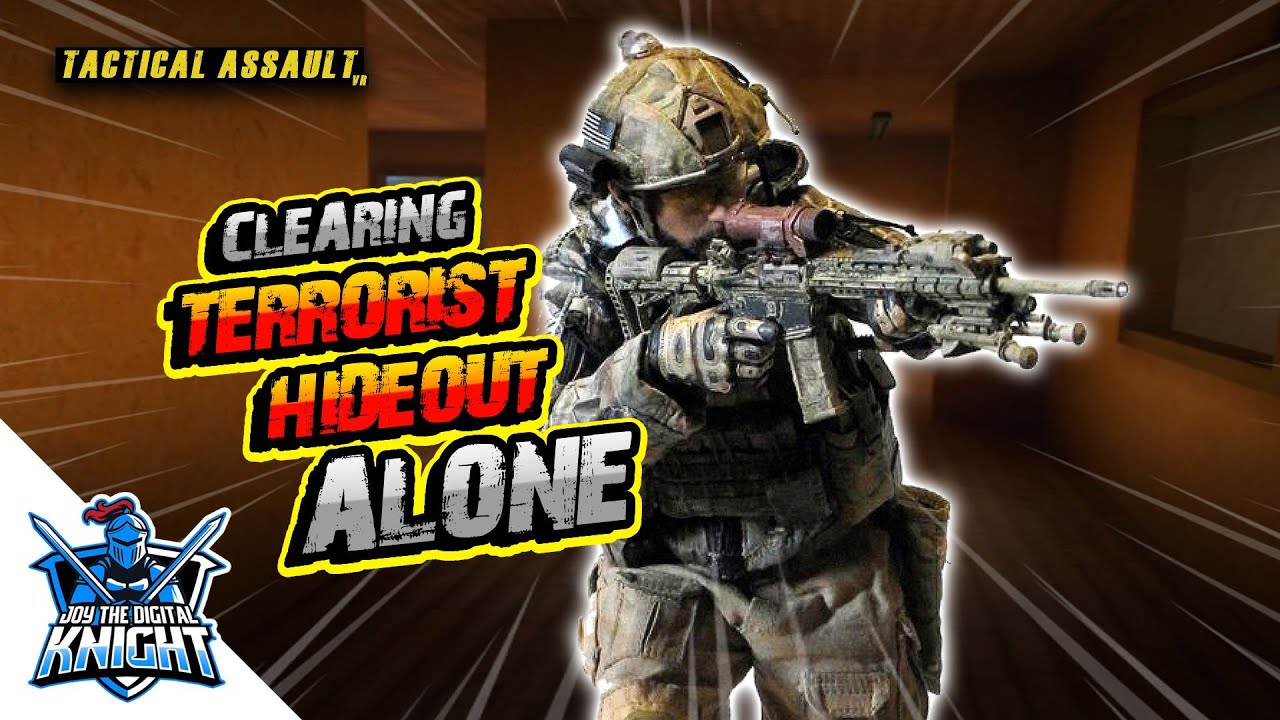Tactical Assault VR dramatic helmet cam footage of a soldier clearing ...