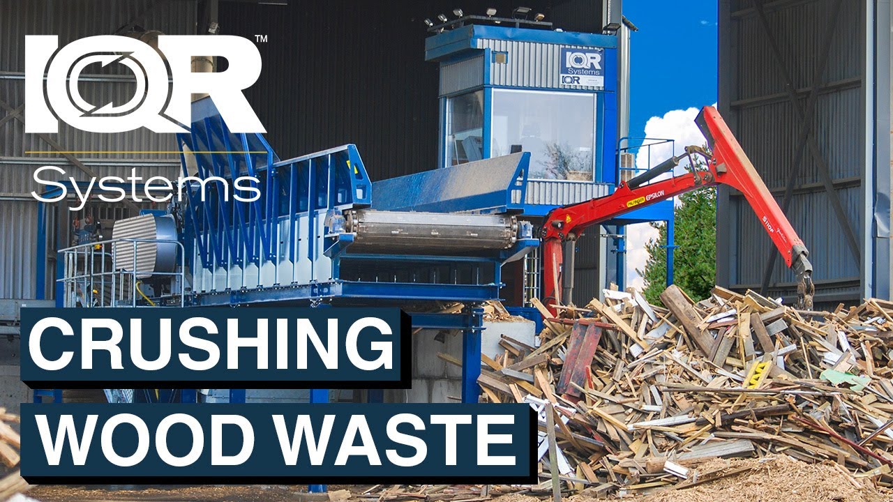 Crushing Wood Waste - FlexHammer crushing plant - YouTube