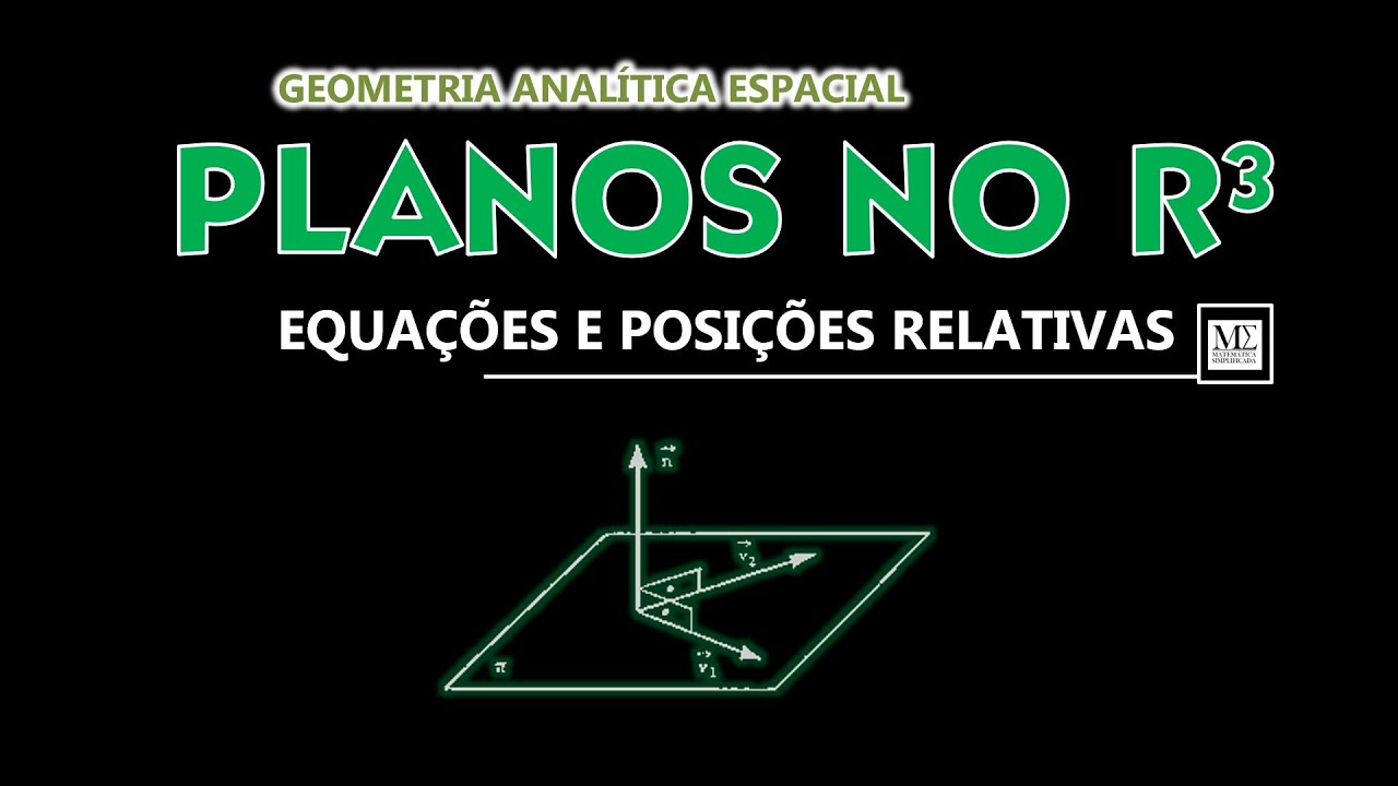 Geometria Analítica: Estudo dos Planos no Espaço R³ - Aula Completa com ...