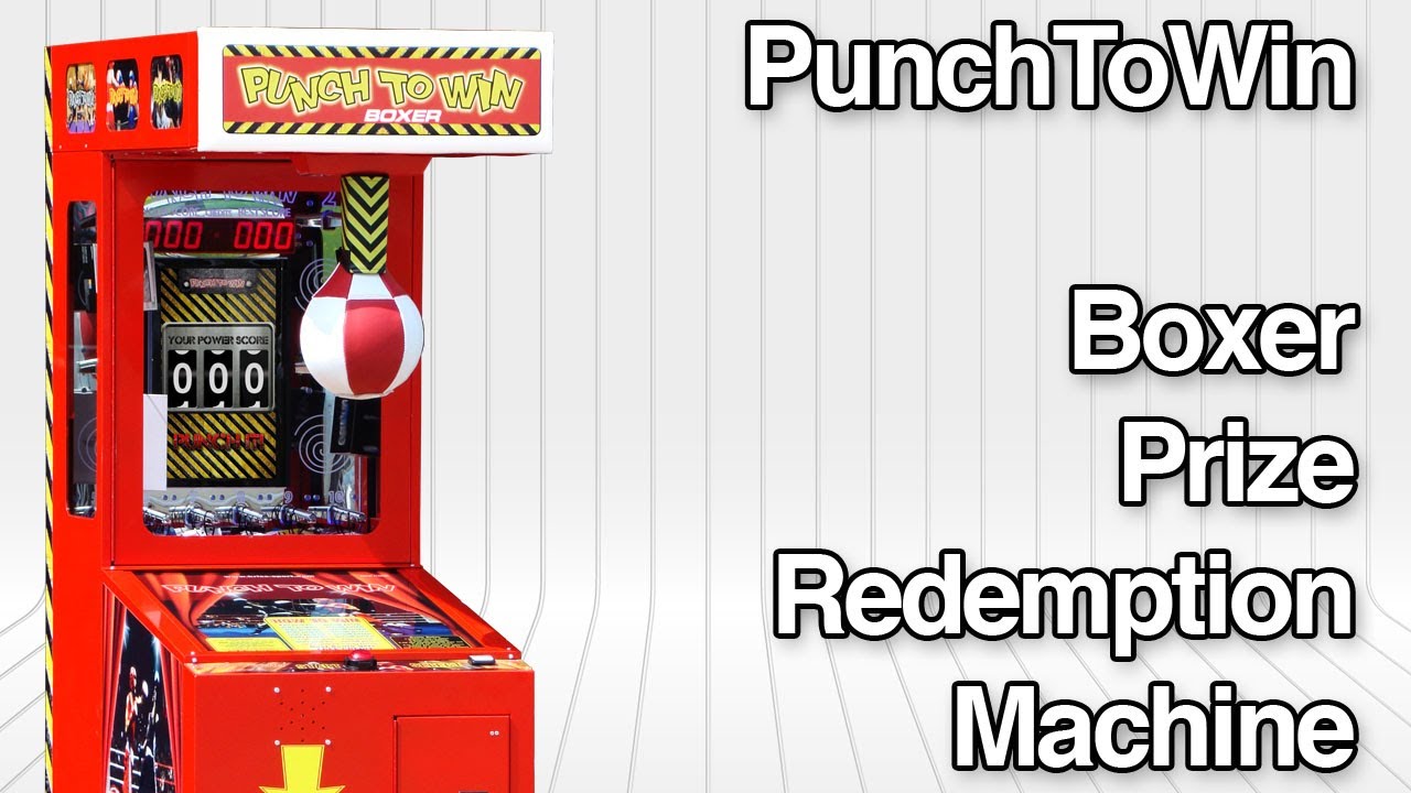 Punch To Win - Prize Redemption Boxer Machine - YouTube