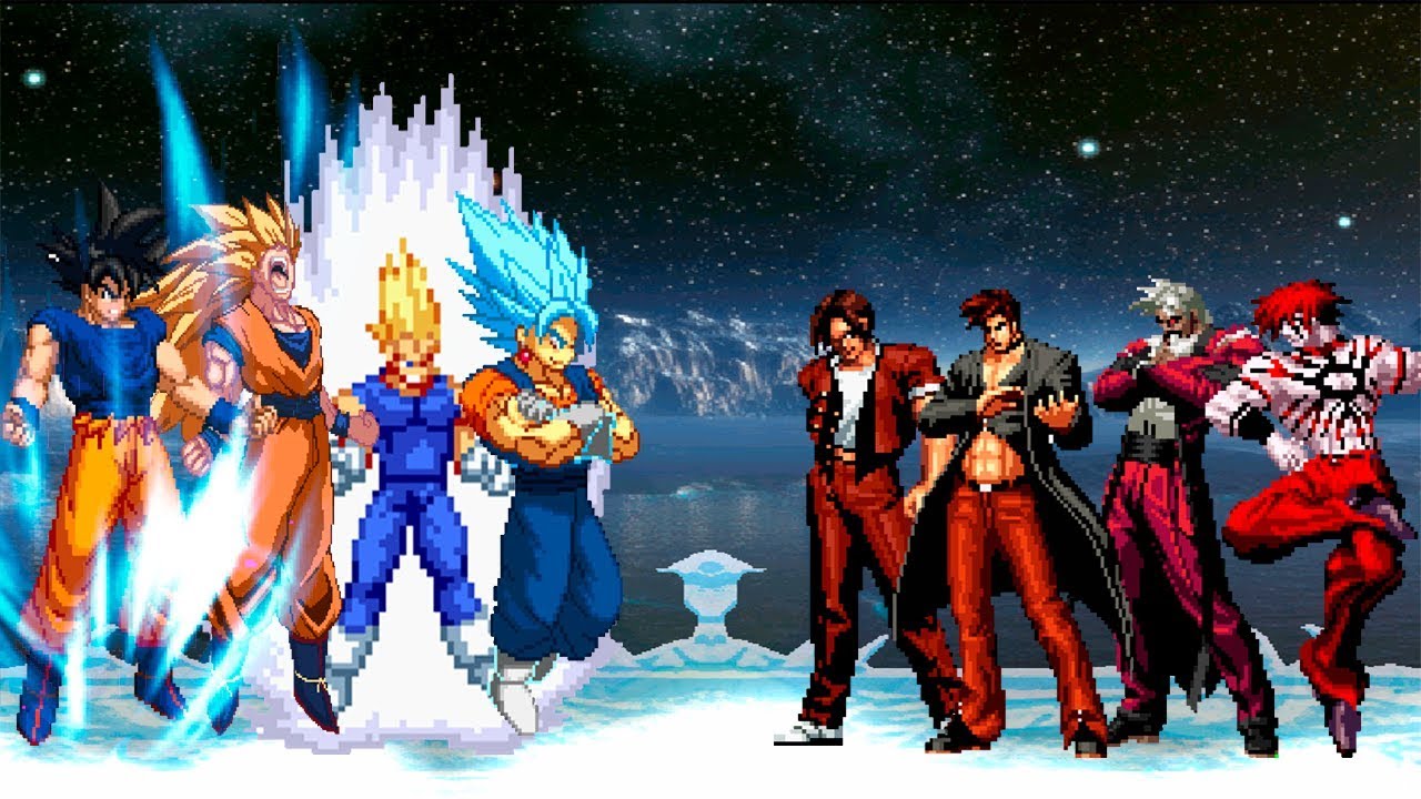 Kof Mugen Dragon Ball Team VS KOF Team - YouTube
