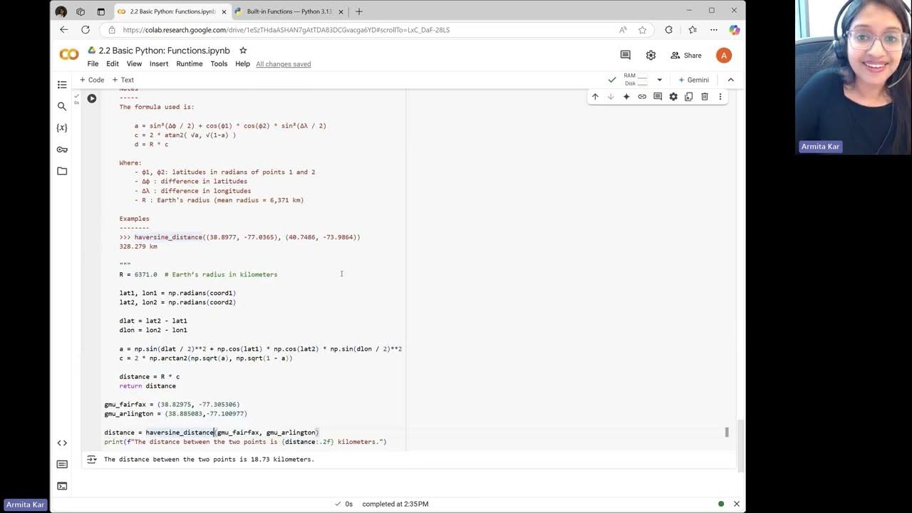 GGS 366 2.2 Basic Python: Functions - YouTube