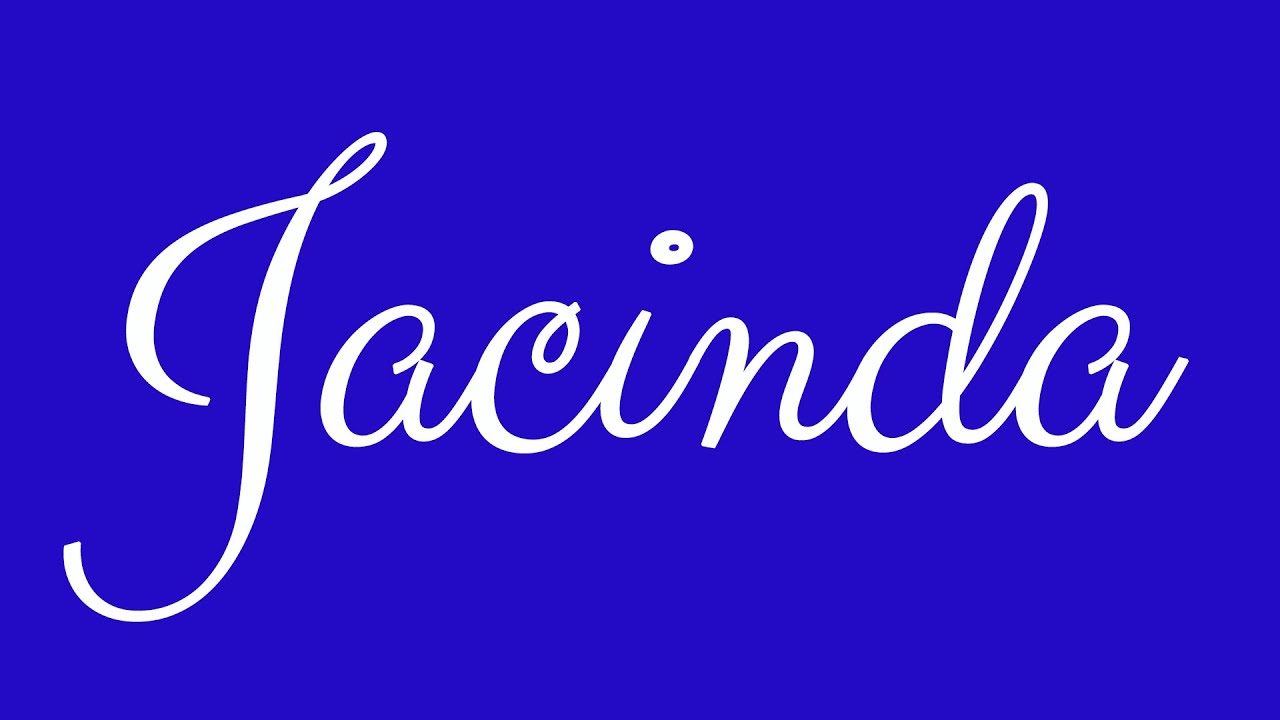 Learn how to Sign the Name Jacinda Stylishly in Cursive Writing - YouTube
